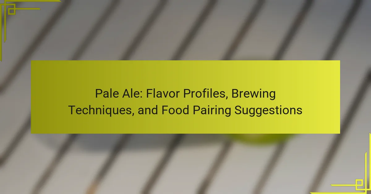 Pale Ale: Flavor Profiles, Brewing Techniques, and Food Pairing ...